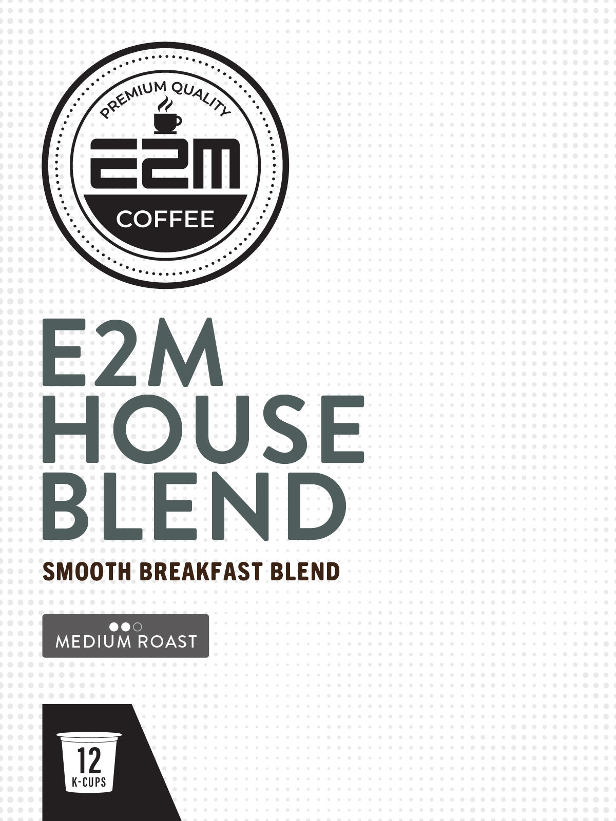 E2M House Blend - K-Cups - E2M Kitchen | Charleston Coffee Exchange